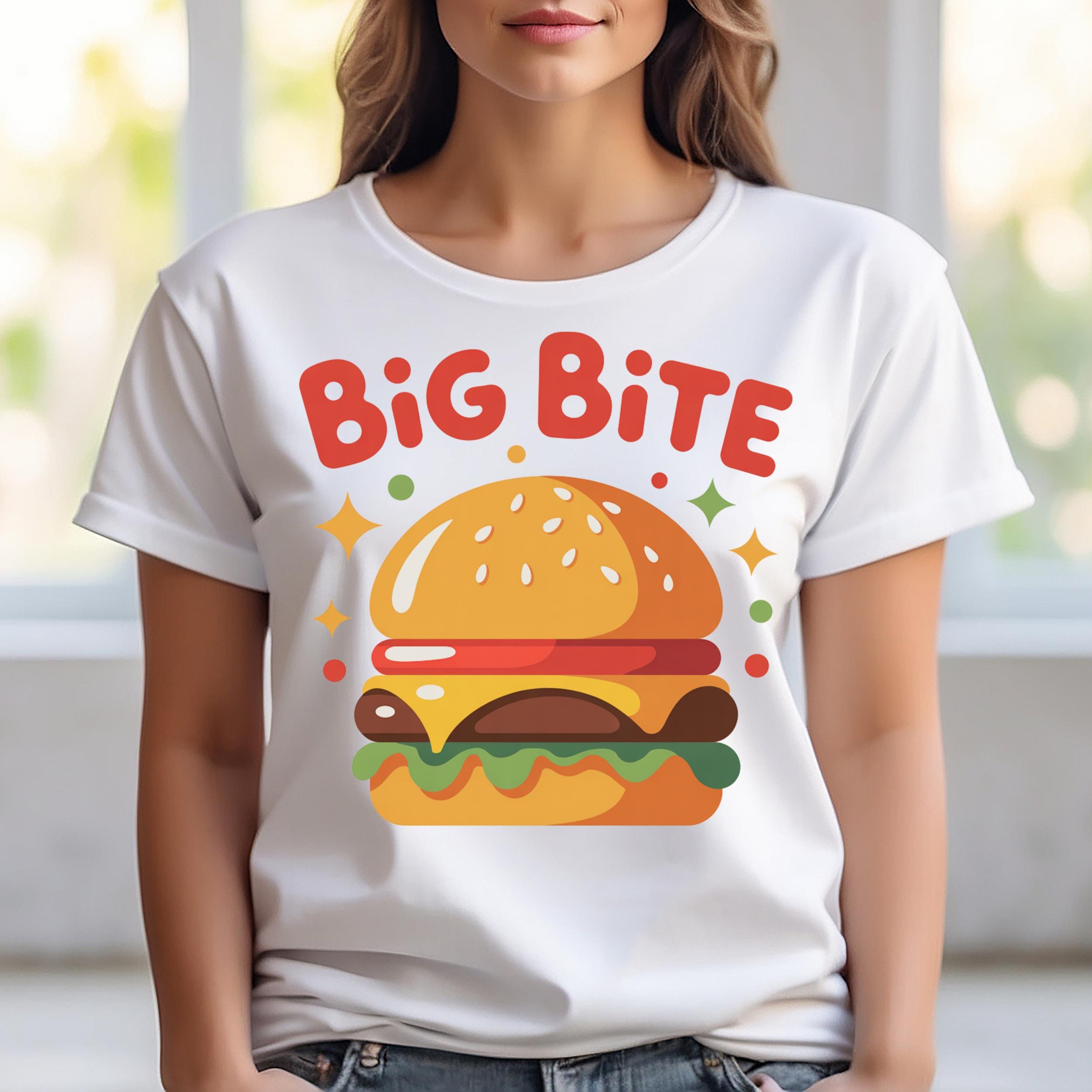 Big Bite Hamburger PNG, Cute Funny Burger Clipart, Fast Food Cartoon ...