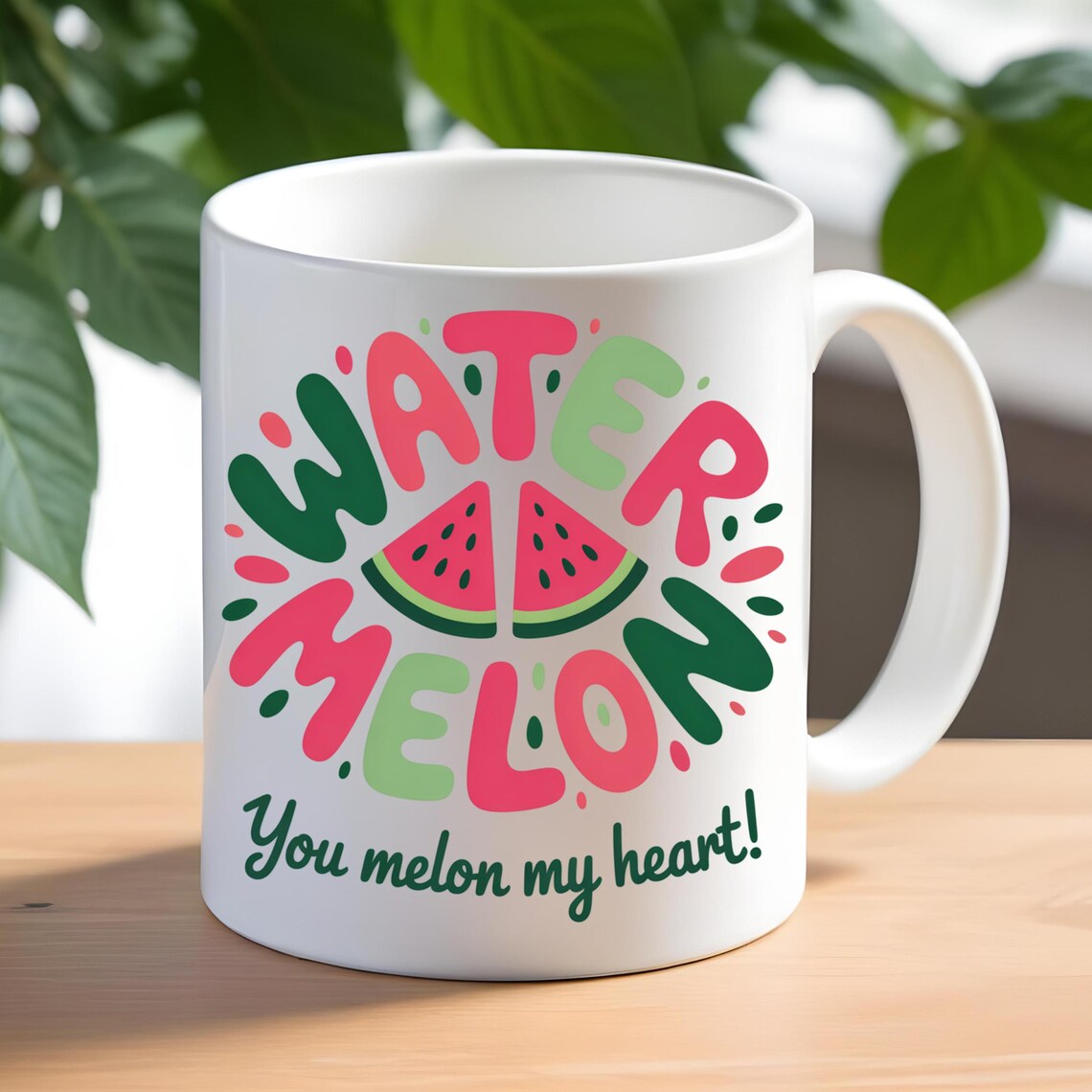 You Melon My Heart PNG, Cute Watermelon Pun Design for T-shirts, Mugs ...