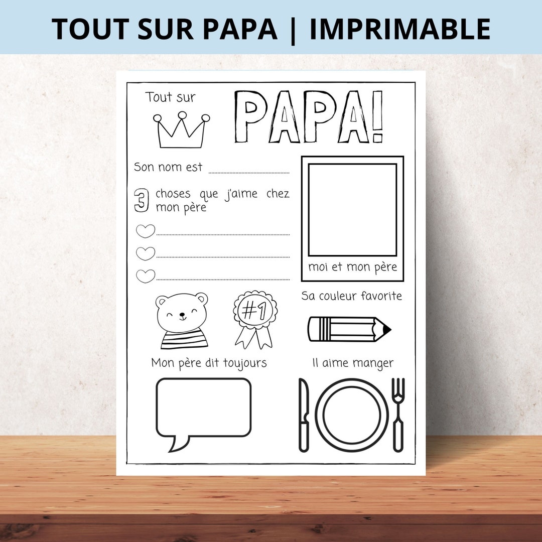 Tout sur PAPA | Téléchargement instantané | Cadeau pour la fête des ...