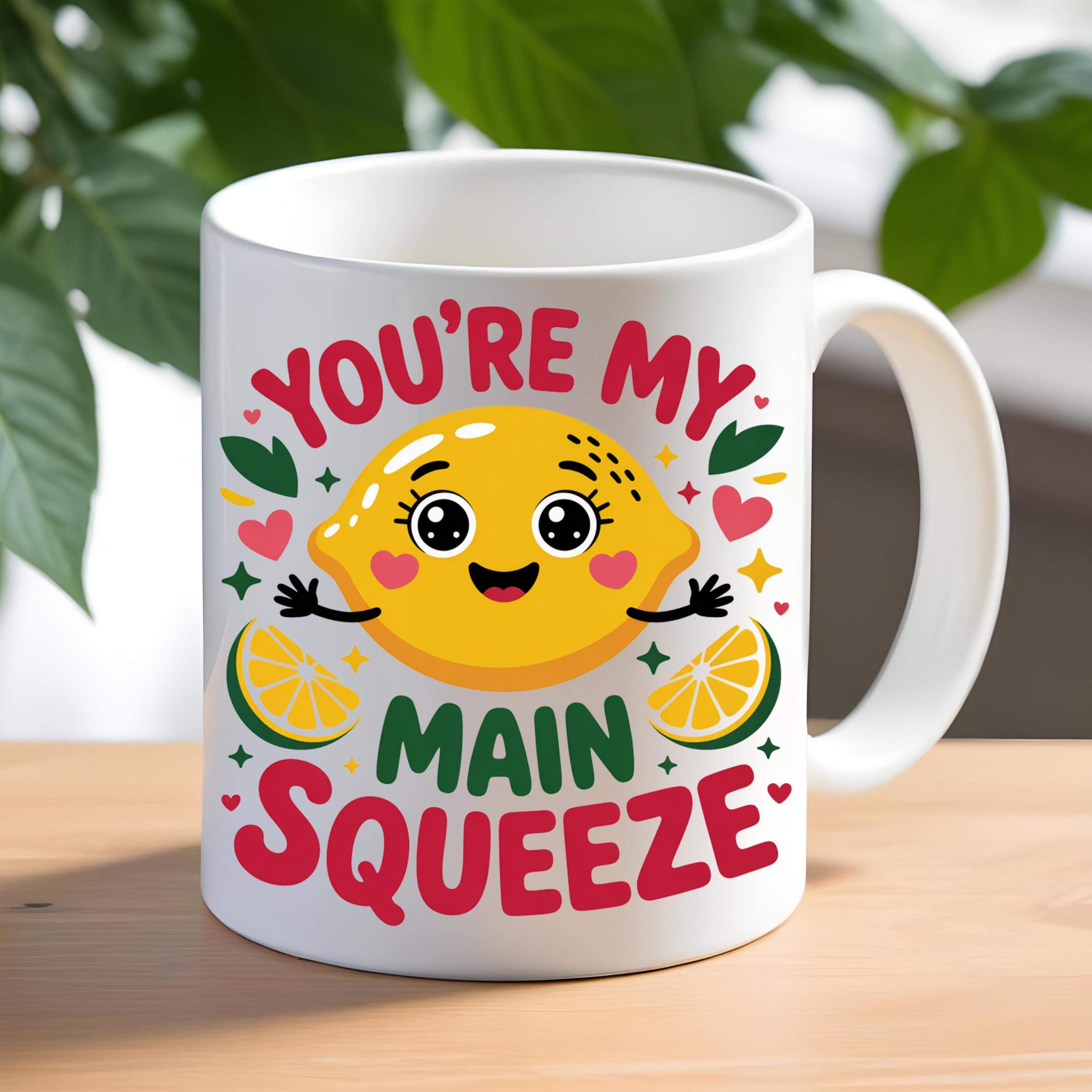 You're My Main Squeeze PNG – Cute Lemon Clipart, Teacher Gift, Funny ...
