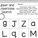 20 Printable Upper and Lowercase Letter Search Work Mats/worksheets ...