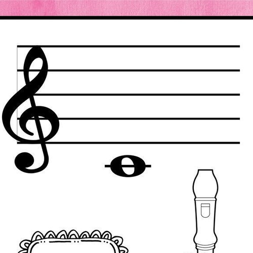 30 Watercolor Soprano Recorder Fingering Charts. Baroque - Etsy