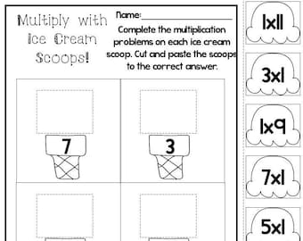 12 Printable Multiplication Number Bonds Worksheets. Numbers | Etsy