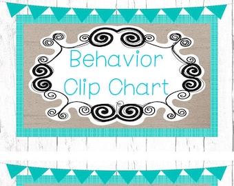 Behavior Clip Chart Bulletin Board - Etsy