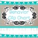 8 Printable Farmhouse and Teal Preschool Behavior Clip Chart Cards ...