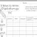 10 Printable 5 Ways to Write Words With Diphthongs Worksheets ...