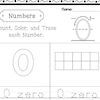 5 Printable Spring Trace the Numbers Worksheets. Preschool-kindergarten ...