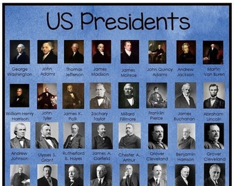 United States Presidents Journal - Etsy