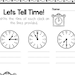 10 Printable Let's Tell Time Worksheets. Kdg.-2nd Grade Math. - Etsy