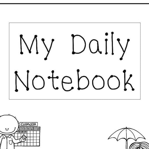 My Daily Notebook. Calendar Weather Tracking Write Your - Etsy