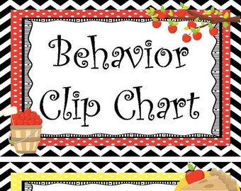 Behavior Clip Chart - Etsy