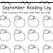 12 Printable Monthly Themed Reading Log Worksheets. Kdg-5th Grade ELA ...
