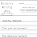 10 Printable Write the Sentence Worksheets. 1st-3rd Grade ELA - Etsy
