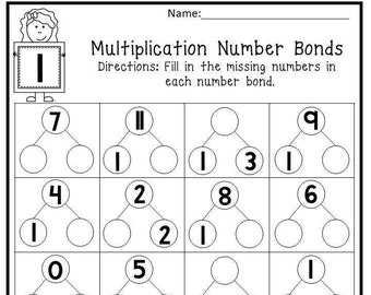 24 Printable Multiplication Worksheets. Numbers 1-12. 1st-4th | Etsy