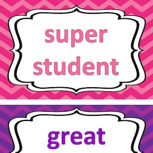 7 Printable Chevron Design Preschool Behavior Clip Chart Cards. School ...