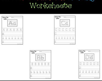 Printable Letter Tracing PDF, 26 Page Handwriting Worksheet for ...