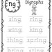 10 Printable Digraphs Trace the Word Worksheets. | Etsy