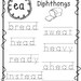 10 Printable Diphthongs Trace the Word Worksheets. | Etsy