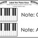15 Label the Piano Keys Worksheets. Beginning Piano Music. | Etsy