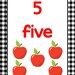 20 Printable Apple themed Numbers Posters. Numbers 1-20. | Etsy