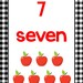 20 Printable Apple themed Numbers Posters. Numbers 1-20. | Etsy