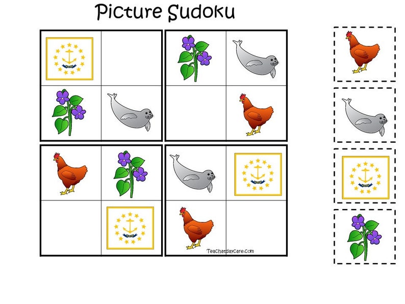 30 Rhode Island State Symbols Themed Learning Games Download. - Etsy