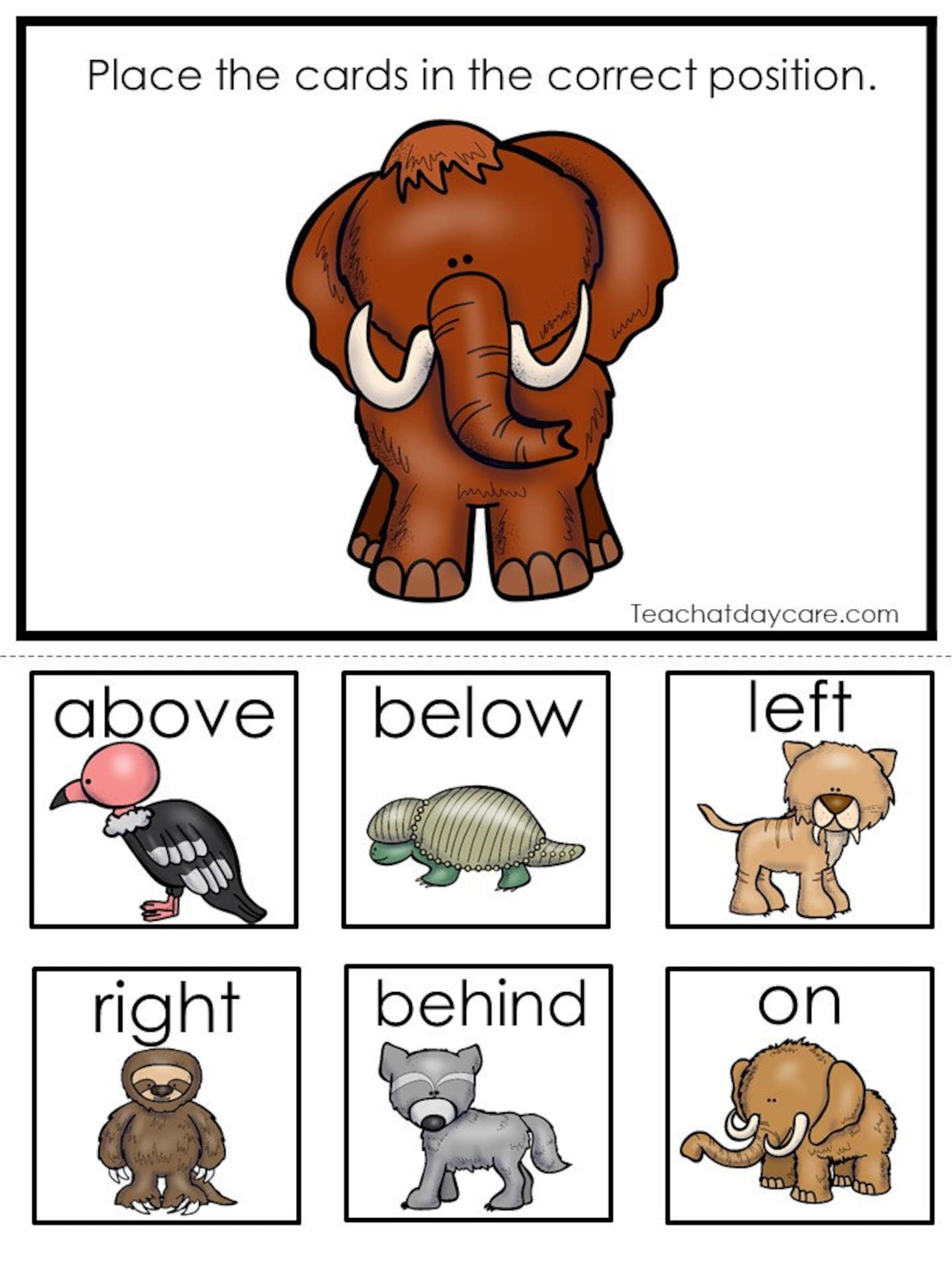 30 Printable Ice Age Animals Preschool Educational Games - Etsy Canada