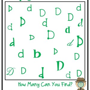 26 Alphabet I Spy Letters A-Z Games and Worksheets. Color & Black and ...