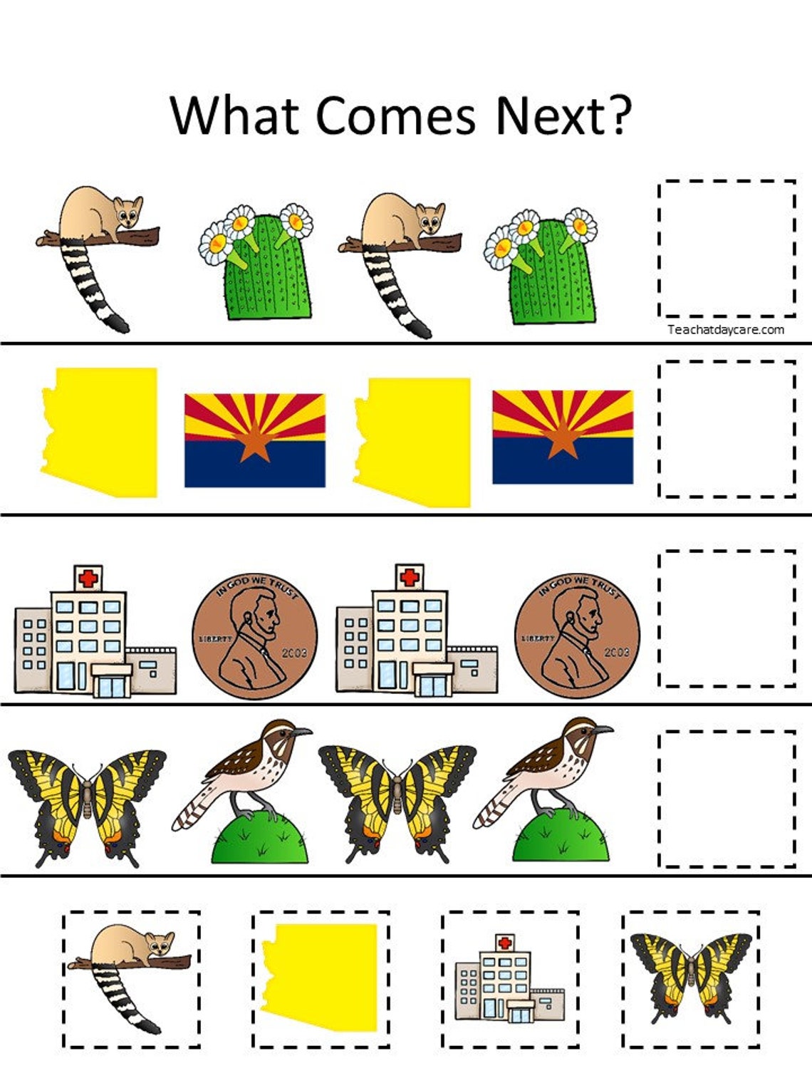 30 Arizona State Symbols Themed Learning Games Download. ZIP - Etsy