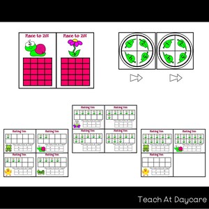 10 Printable Spring Themed Kindergarten Math Center Games and ...