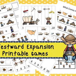30 Westward Expansion Games Download. Games and Activities in PDF Files ...