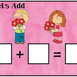 10 Printable Valentine's Day Themed Kindergarten Math Center Games and ...