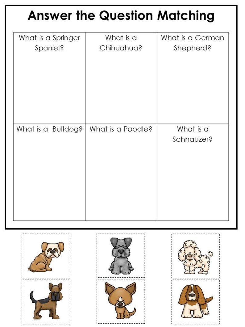 30 Dogs Printable Preschool Games Download. Games and Activities in PDF ...