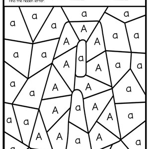 Uppercase Hidden Letters Worksheets. Letter Recognition. Preschool-kdg ...