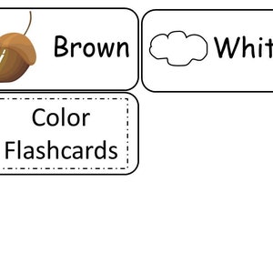 20 Printable Colors Flashcards. Preschool-3rd Grade Educational ...