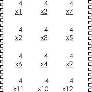 24 Printable Multiplication Worksheets. Numbers 1-12. 1st-4th Grade ...