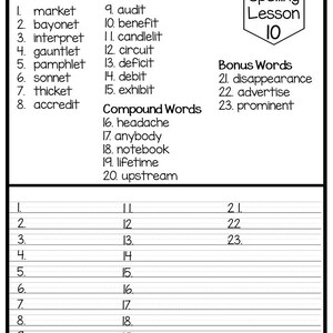 4th Grade Spelling Curriculum Unit. 38 Weekly Lessons. Prints 646 Pages ...
