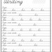 21 Cursive Handwriting Worksheets. Consonant and Vowel Tracing in a PDF ...