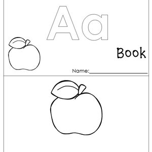 26 Alphabet Mini Books Printable Worksheets in a ZIP File. Preschool ...