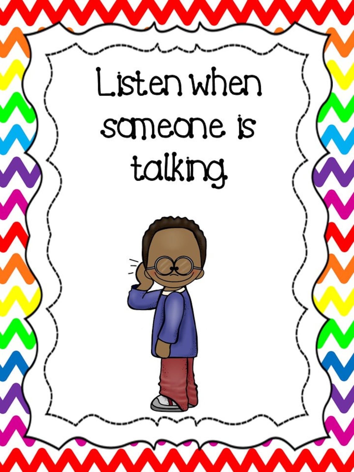 8 Printable Manners Posters. Full Page Classroom Wall Charts. | Etsy