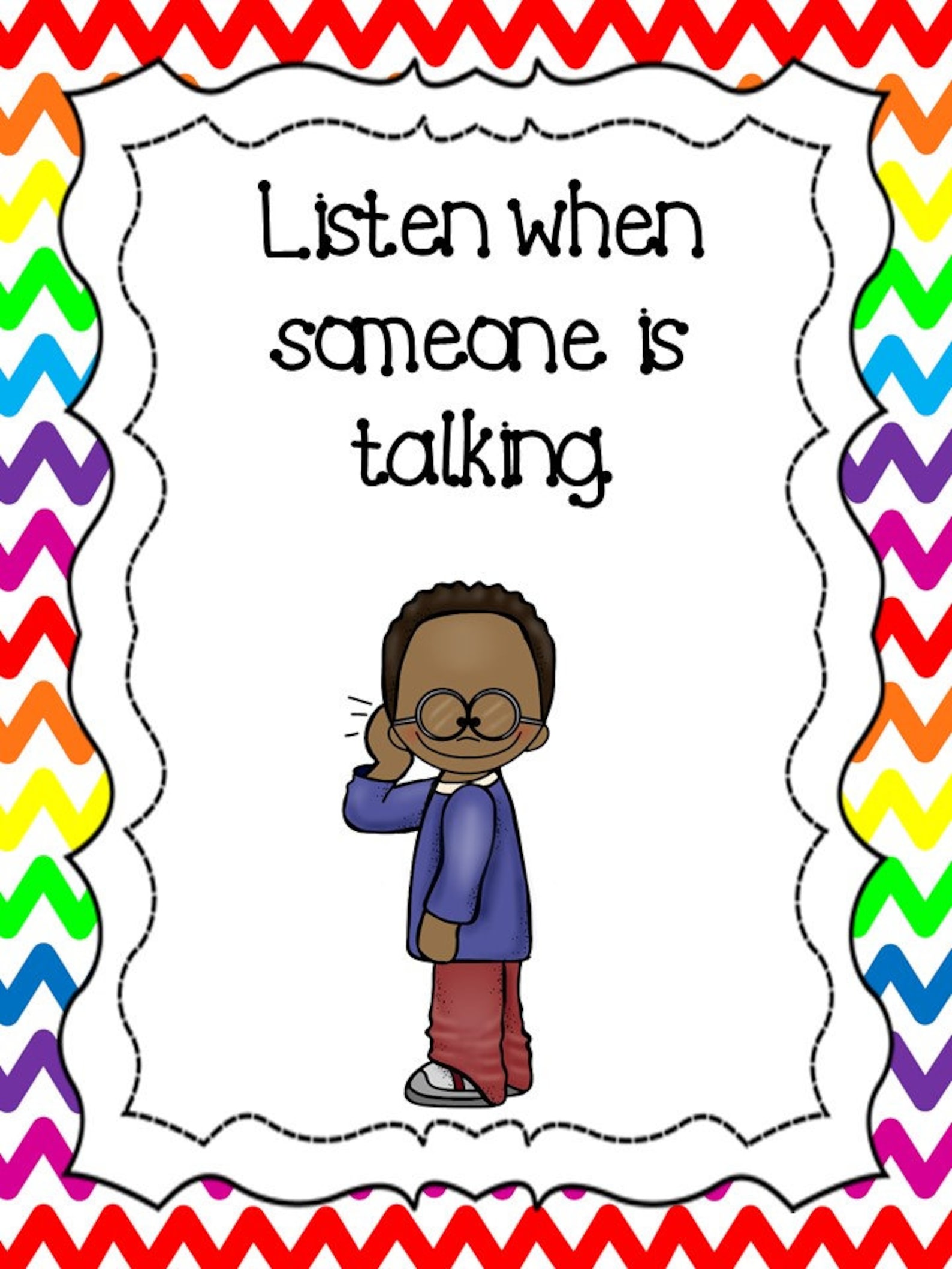 8 Printable Manners Posters. Full Page Classroom Wall Charts. - Etsy