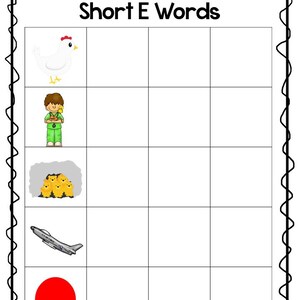 10 Printable I Can Build CVC Words Work Mats/worksheets. - Etsy