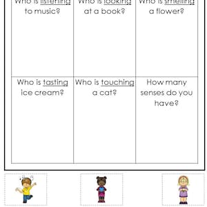 30 Printable 5 Senses Games and Activities Download. ELA and Math Games ...
