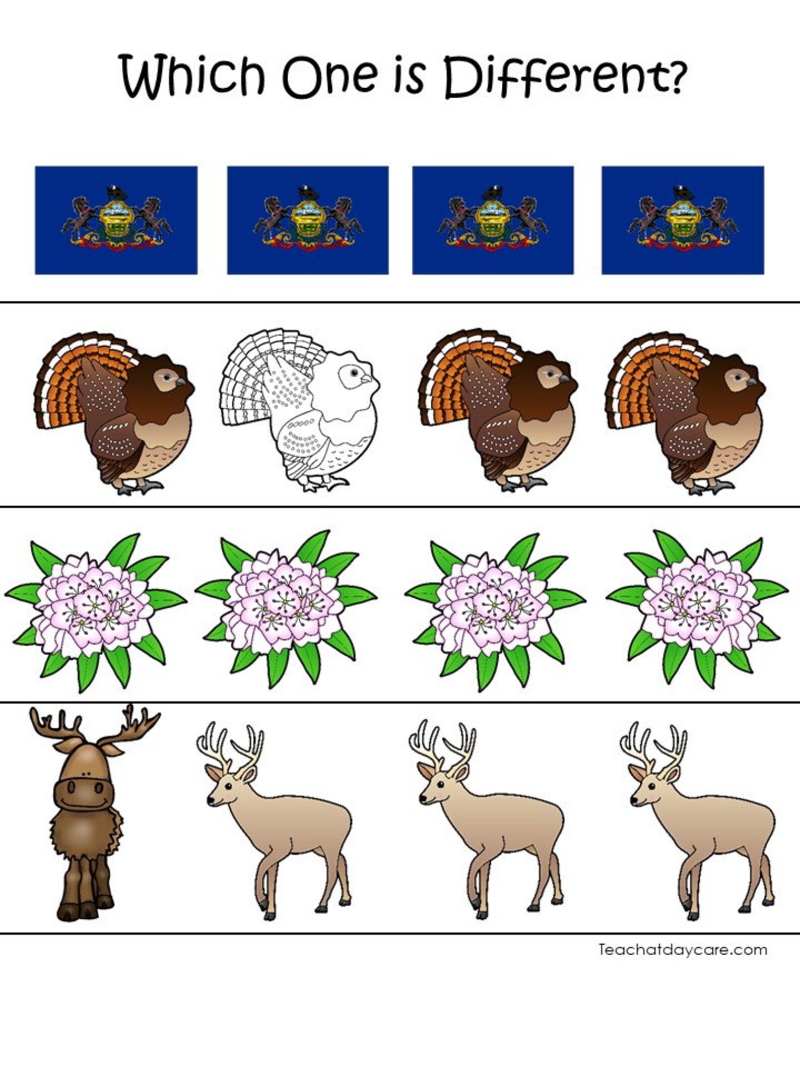 30 Pennsylvania State Symbols Themed Learning Games Download. | Etsy