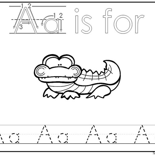26 Printable Alphabet Roll and Trace Worksheets. Preschool-kdg - Etsy