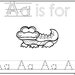 Alphabet Animal Phonics Color and Trace Worksheets. Preschool-kdg ...
