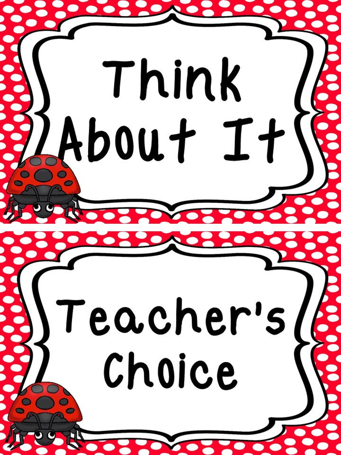 7 Printable Ladybugs Theme Preschool Behavior Clip Chart - Etsy