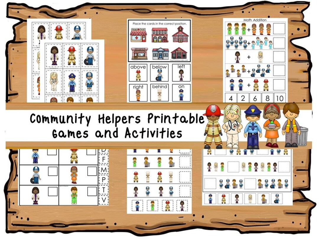 30 Community Helpers Preschool Games and Activities Download. Printable ...