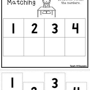 541 Numbers Worksheets Download. Preschool-kindergarten. Worksheets in ...