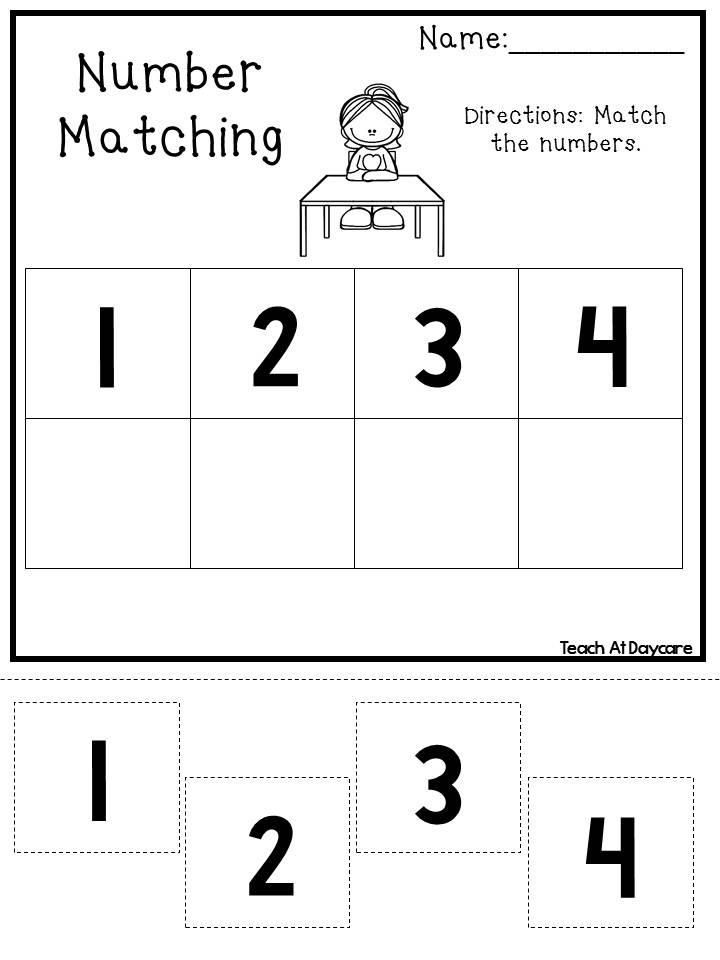 541 Numbers Worksheets Download. Preschool-kindergarten. | Etsy